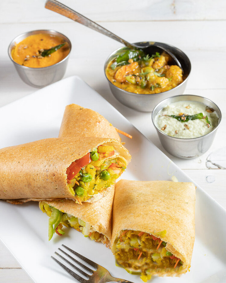 Veggie Dosa wraps - The Indi Times